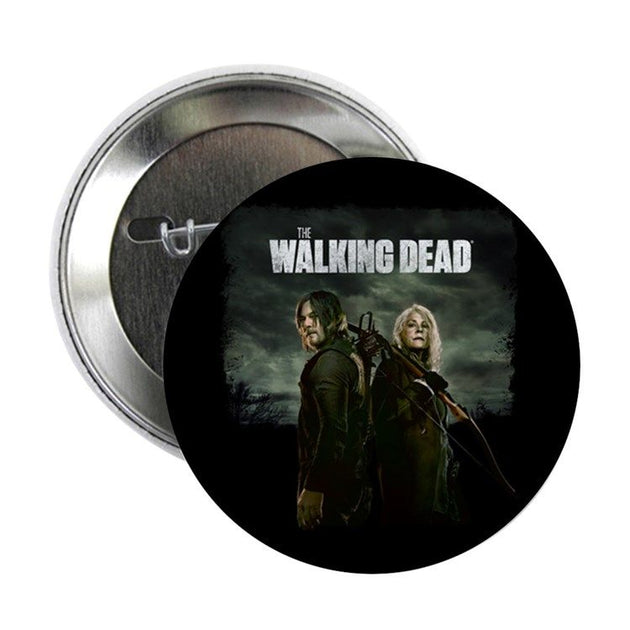 Daryl and Carol Season 11 Button | Gold Label